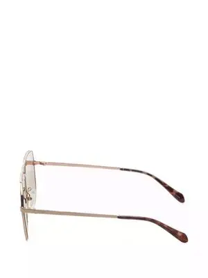 Fossil Geometric-frame Sunglasses - Gold