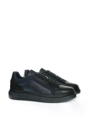 HARMONT & BLAINE Logo-tape Leather Sneakers - Blue