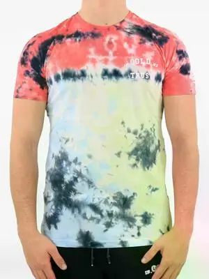 IN GOLD WE TRUST PARIS Tie-dye Logo-print T-shirt