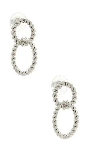 CASA CLARA Lune Drop Earrings In Metallic
