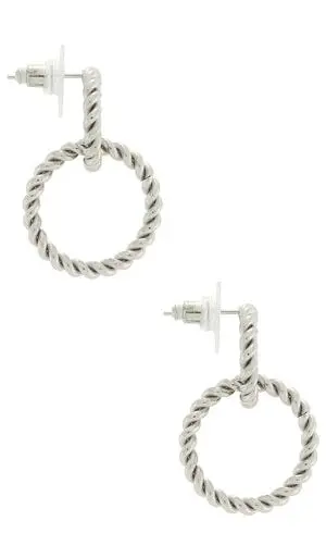 CASA CLARA Lune Drop Earrings In Metallic