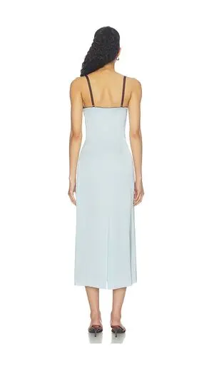 L'academie Emery Midi Dress In Baby Blue