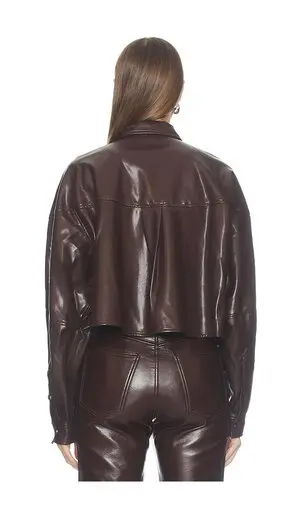 AGOLDE Agnes Shirt In Brown - Madera
