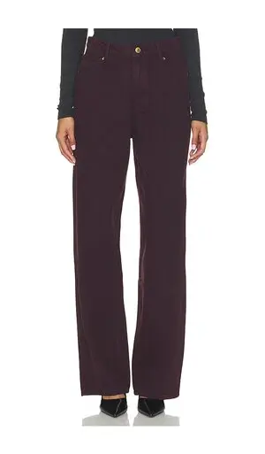 DL1961 Kaylen Soft Curve High Rise Jean In Burgundy - Malbec
