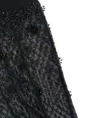 Isabel Marant Étoile Bead-embellished Lace-panel Maxi Skirt