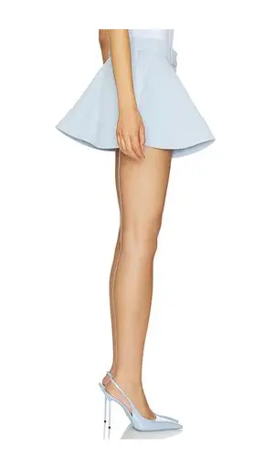 FLEUR DU MAL Flared Skort In Baby Blue