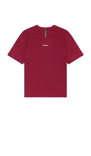 Lululemon Fast And Free Short Sleeve Shirt In Red