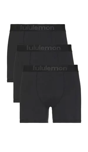 Lululemon Lululemon Always In Motion Boxer Brief 5 3 Pack In Black. Black