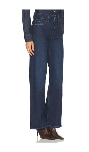 Paige Sasha Wide Leg Jeans In Denim-dark