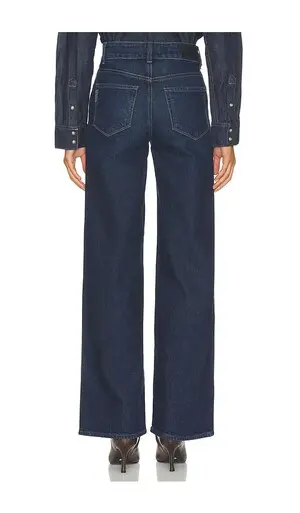 Paige Sasha Wide Leg Jeans In Denim-dark