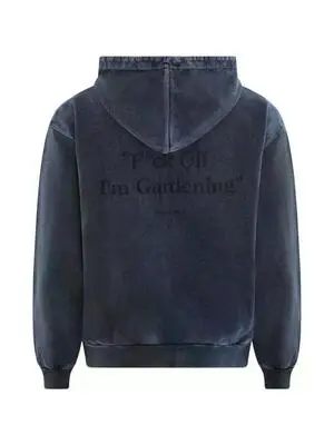 BRAM’S FRUIT Slogan-print Zip-up Hoodie