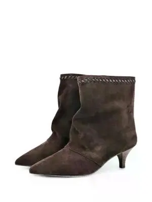 TORAL SHOES Maeve Whipstitch-trim Ankle Boots