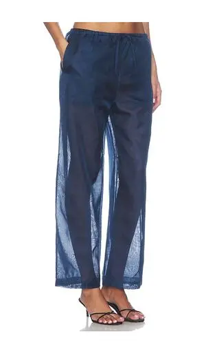 Renggli Organza Pant In Navy - Midnight