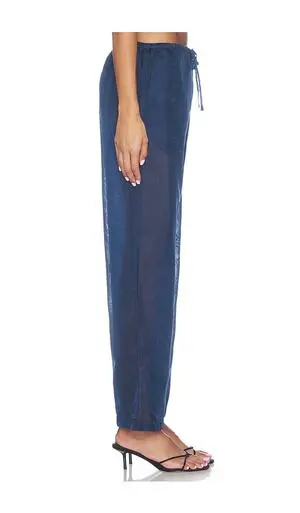 Renggli Organza Pant In Navy - Midnight