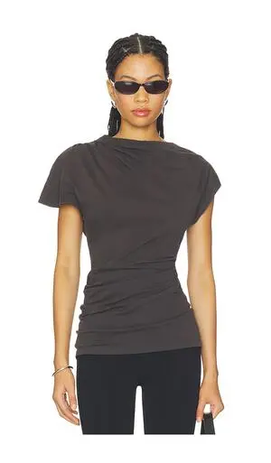 AGOLDE Beckly Tee In Brown