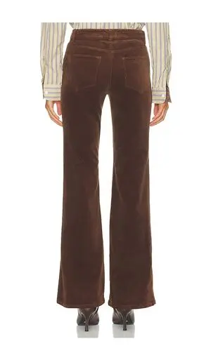 Paige Sofia Flare Corduroy Pant In Brown