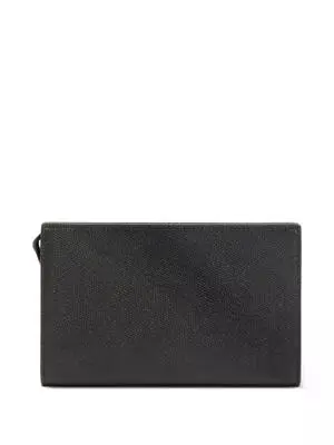 Valentino Garavani Vlogo Signature Leather Clutch Bag