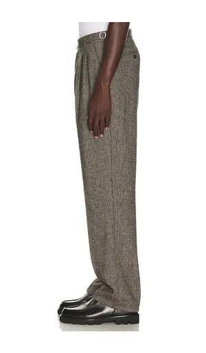 PERCIVAL Wilde Birdseye Pleated Trousers