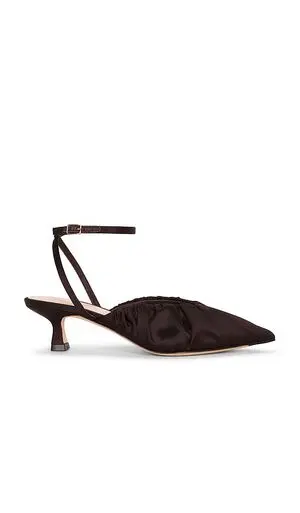 LOEFFLER RANDALL Rio Kitten Heel - Chocolate