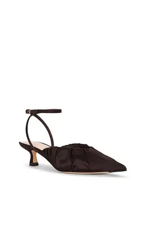 LOEFFLER RANDALL Rio Kitten Heel - Chocolate