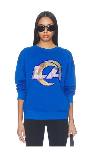 Terez Los Angeles Rams Marquee Crew Sweatshirt In Blue