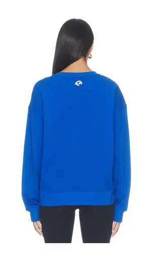 Terez Los Angeles Rams Marquee Crew Sweatshirt In Blue