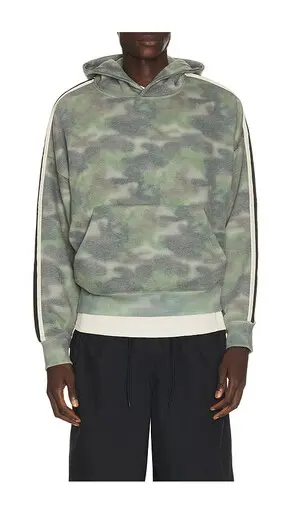 JUNGLES Airbrush Hoodie In Green - Camo