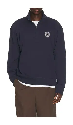 Wilson Playstate Half Zip Sweatshirt In Navy
