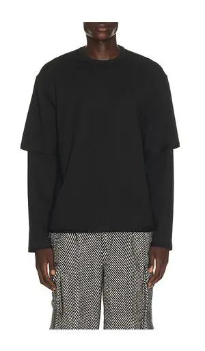 KROST Double Layer Long Sleeve Tee - Black