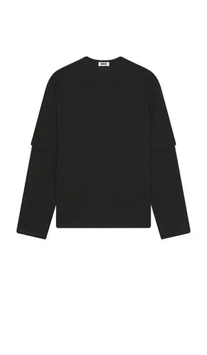 KROST Double Layer Long Sleeve Tee - Black