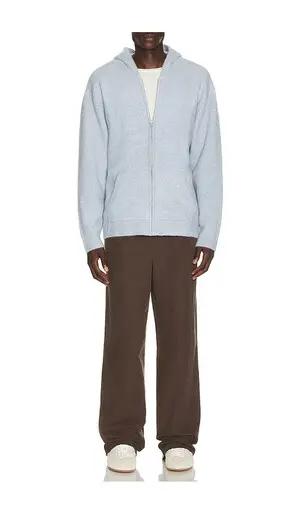 KROST Alpaca Zip Hoodie In Blue