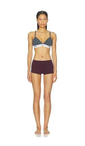 SKIMS Everyday Cotton Boyshort In Wine