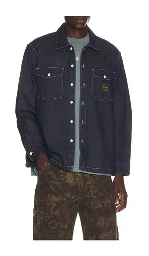 LEVI'S Worker Long Sleeve Shirt In Blue