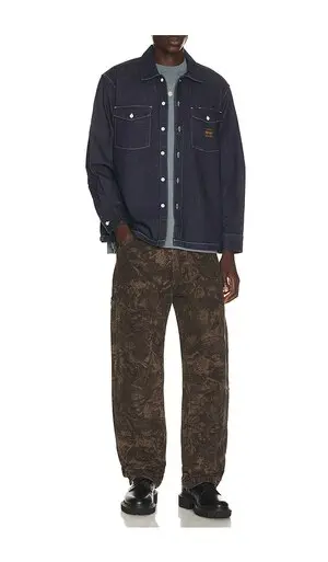 LEVI'S Worker Long Sleeve Shirt In Blue