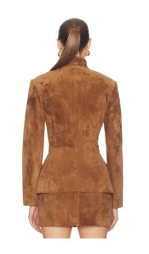 SAU LEE Alba Suede Tang Jacket