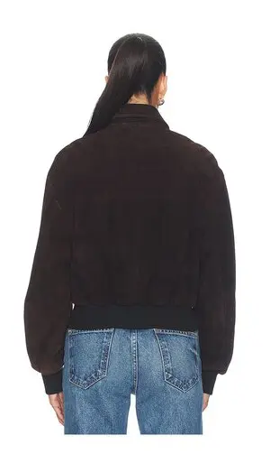 SAU LEE Ronan Suede Bomber Jacket