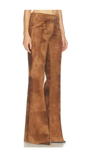 SAU LEE Gael Suede Pant