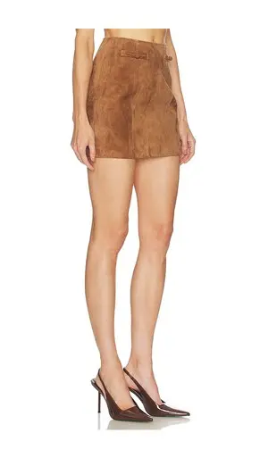 SAU LEE Tilda Seude Skirt