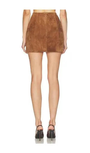 SAU LEE Tilda Seude Skirt