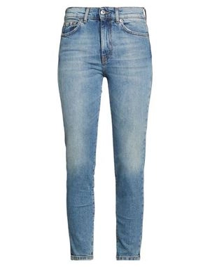 GRIFONI Jeans Size Cotton, Elastane - Blue