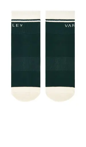 Varley Grayson Half Crew Grip Sock In Green