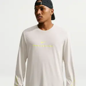 Nike Dri-fit Long-sleeve Running T-shirt - Grey