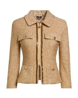Elisabetta Franchi Jacket Size Viscose, Polyimide, Polyamide, Polyester - Gold