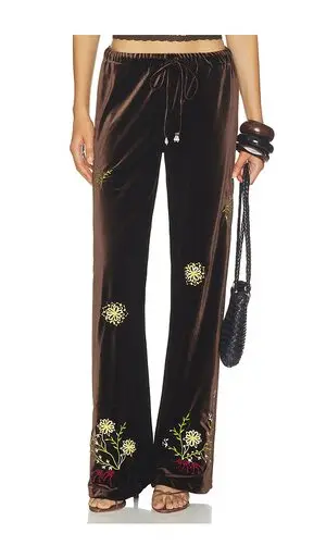 SIEDRES Manoce Pant In Chocolate - Brown