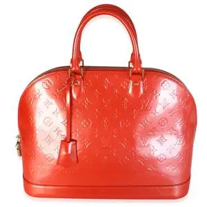 LOUIS VUITTON Sunset Monogram Vernis Alma Gm - Orange