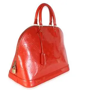 LOUIS VUITTON Sunset Monogram Vernis Alma Gm - Orange