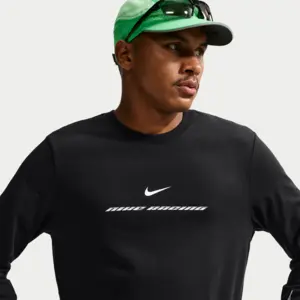 Nike Dri-fit Long-sleeve Running T-shirt - Black