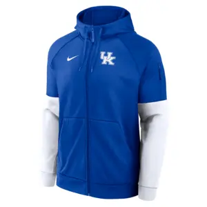 Nike Kentucky Primetime Therma-fit College Full-zip Hoodie - Blue