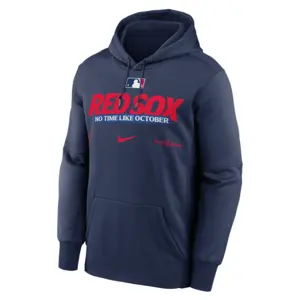 Nike Boston Red Sox 2026 Postseason Authentic Collection Therma-fit Mlb Pullover Hoodie - Blue
