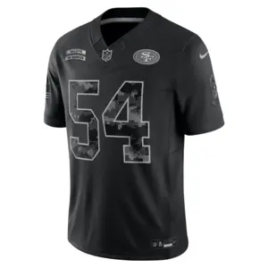 Nike Fred Warner San Francisco 49ers Salute To Service Dri-fit Nfl Limited Jersey - Black